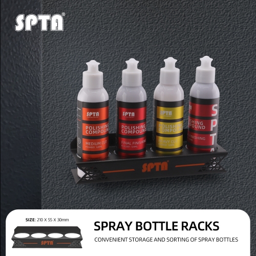SPTA Ceramic Coating Holder 4 Bottles, 50ml to 100ml BLACK Metal ...
